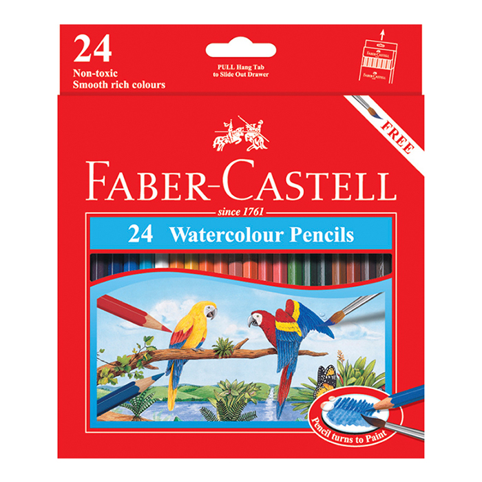 24-pieces Watercolour Pencils Set